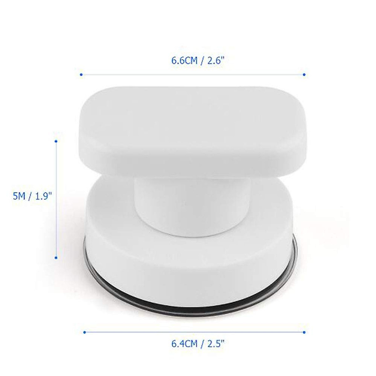 YIDELAI - Suction Cup Door Handle, Glass Door Handle, Refrigerator, Drawer, Bathroom, Suction Cup armrest, Bathtub Shower Handle, Kitchen Drawer Cabinet Handle Suction Cup (Small White)