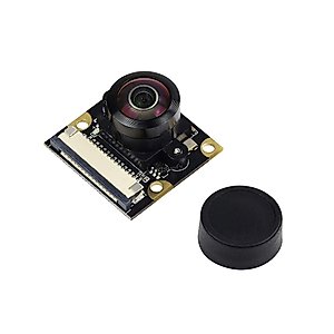 RPi Camera (M) for Raspberry Pi Camera Module 5 megapixel OV5647 Sensor 1080p Fisheye Lens 200 Degree Webcam Video Record for Raspberry Pi 4 3 2 Model B B+ A+ Zero W WH @XYGStudy