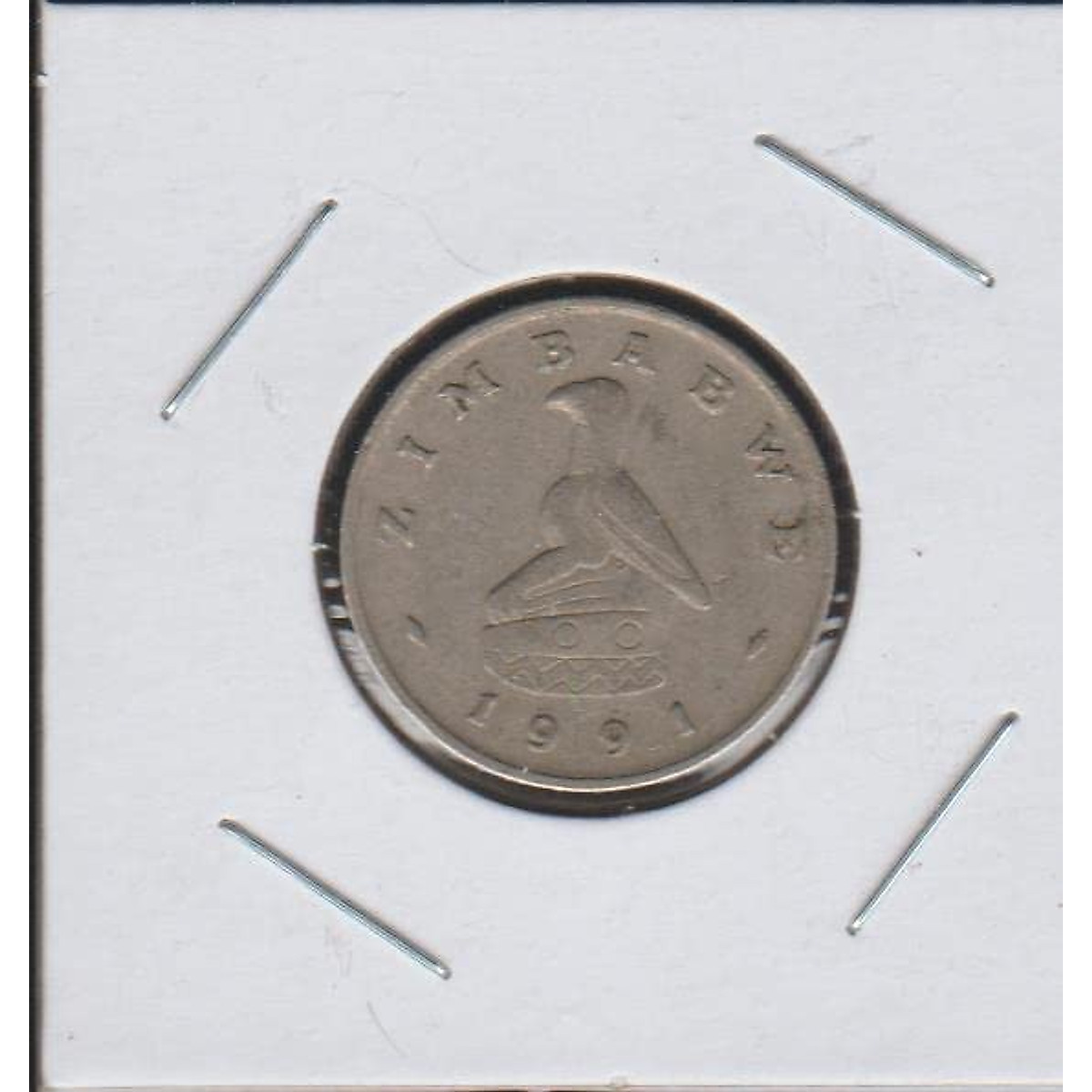 1991 No Mint Mark Bird Statue Abouve Date Twenty Cent Piece Seller Choice Extremely Fine