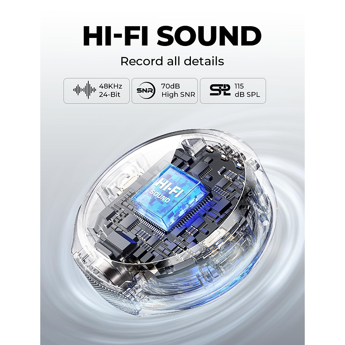 Hollyland Lark M2 Wireless Lavalier Microphone for iPhone/Android/Camera/PC/Laptop with Lightning/USB-C/Plug, 48KHz 24Bit, 1000ft Range, Noise Cancellation, 30H Battery for Video Recording, Streaming