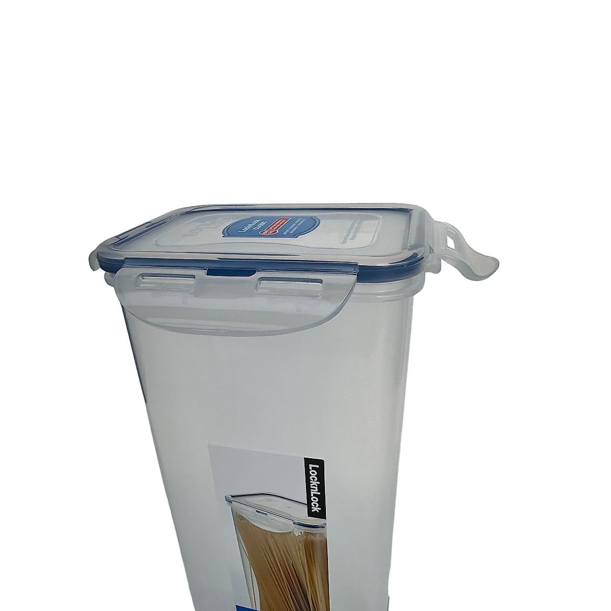 LocknLock Easy Essentials Pantry Airtight Rectangular Tall Food Storage Container, Pasta Box 68-oz/ 8.5-cup