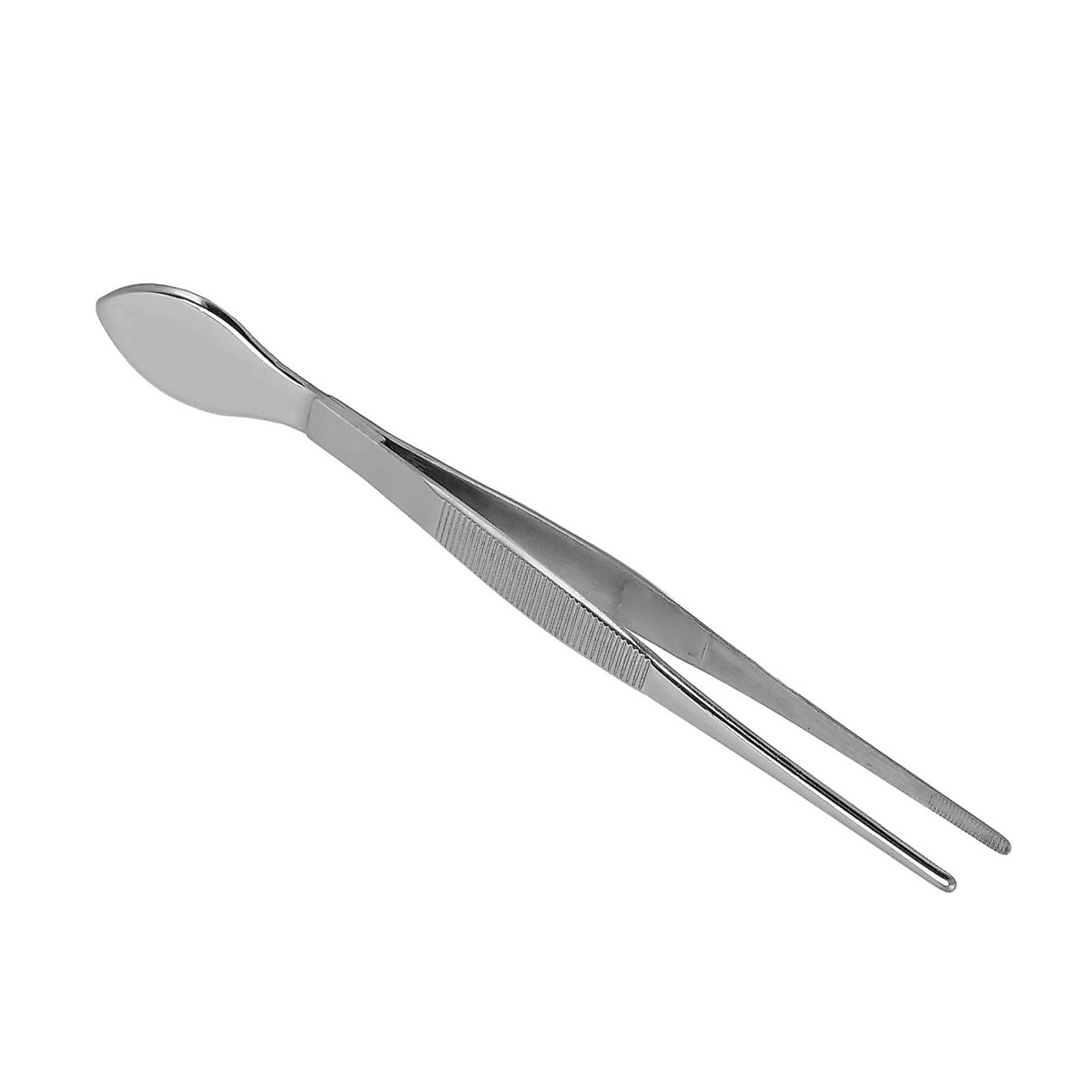 Mumusuki Stainless Steel Bonsai Tweezers Spatula Head Bonsai Tools for Organizing Bonsai Moss and Picking Up Sprigs