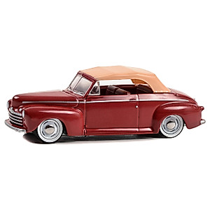 1946 Super De Luxe Convertible Dark Red with Beige Soft Top Home Improvement (1991-99) TV Series Hollywood Series Release 40 1/64 Diecast Model Car by Greenlight 62010C