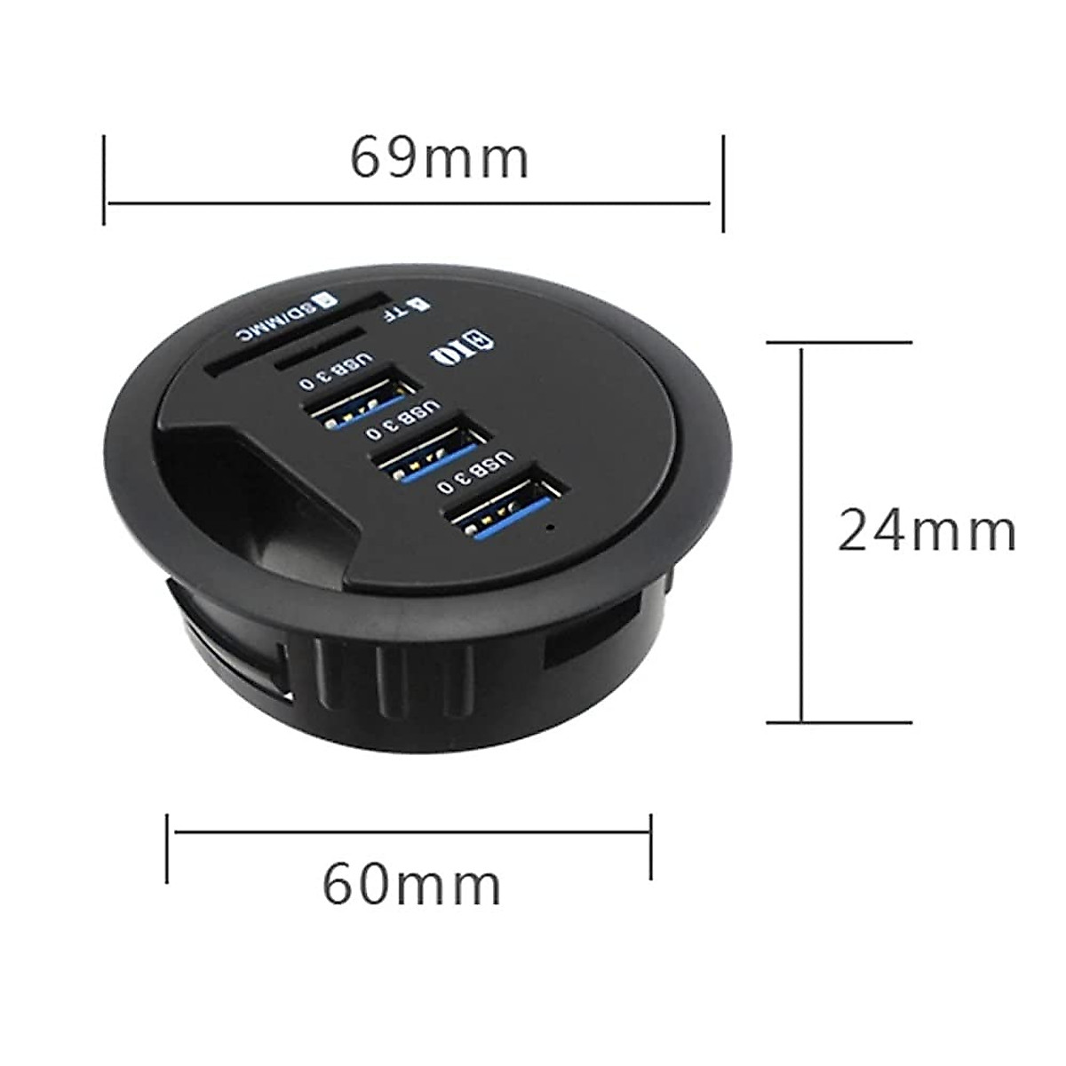 WJCCY USB Hub 3 0 for Laptop PC Card Reader USB Power Supply USB Splitter USB Dock Portable