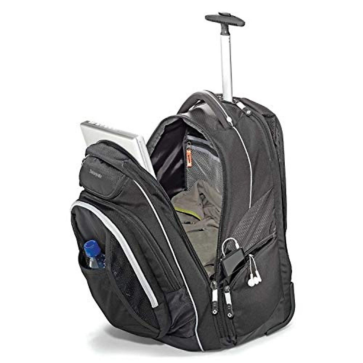 Samsonite Tectonic Wheeled Backpack, Black, 17-Inch