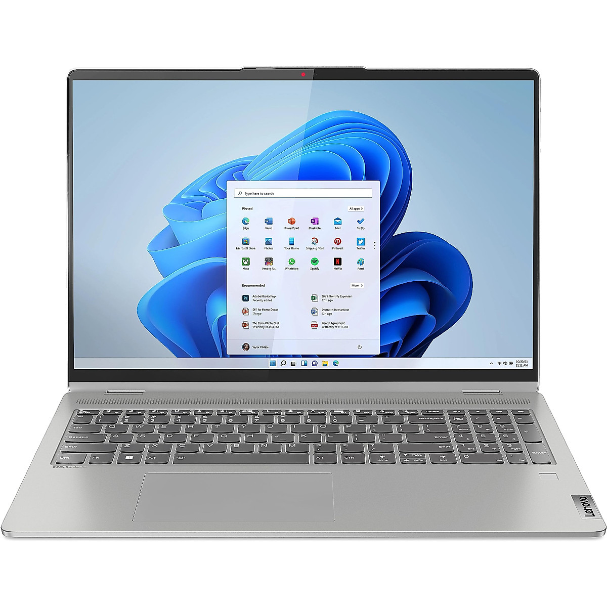 Lenovo Flex 5 2-in-1 16in WUXGA 2-in-1 Touchscreen Laptop AMD Ryzen 7 Octa-core (8 Core) up to 4.3 GHz 16GB DDR4 512GB SSD WiFi + BT Backlit Keyboard HDMI W11 iSlik Pen (Flex5 - Renewed)