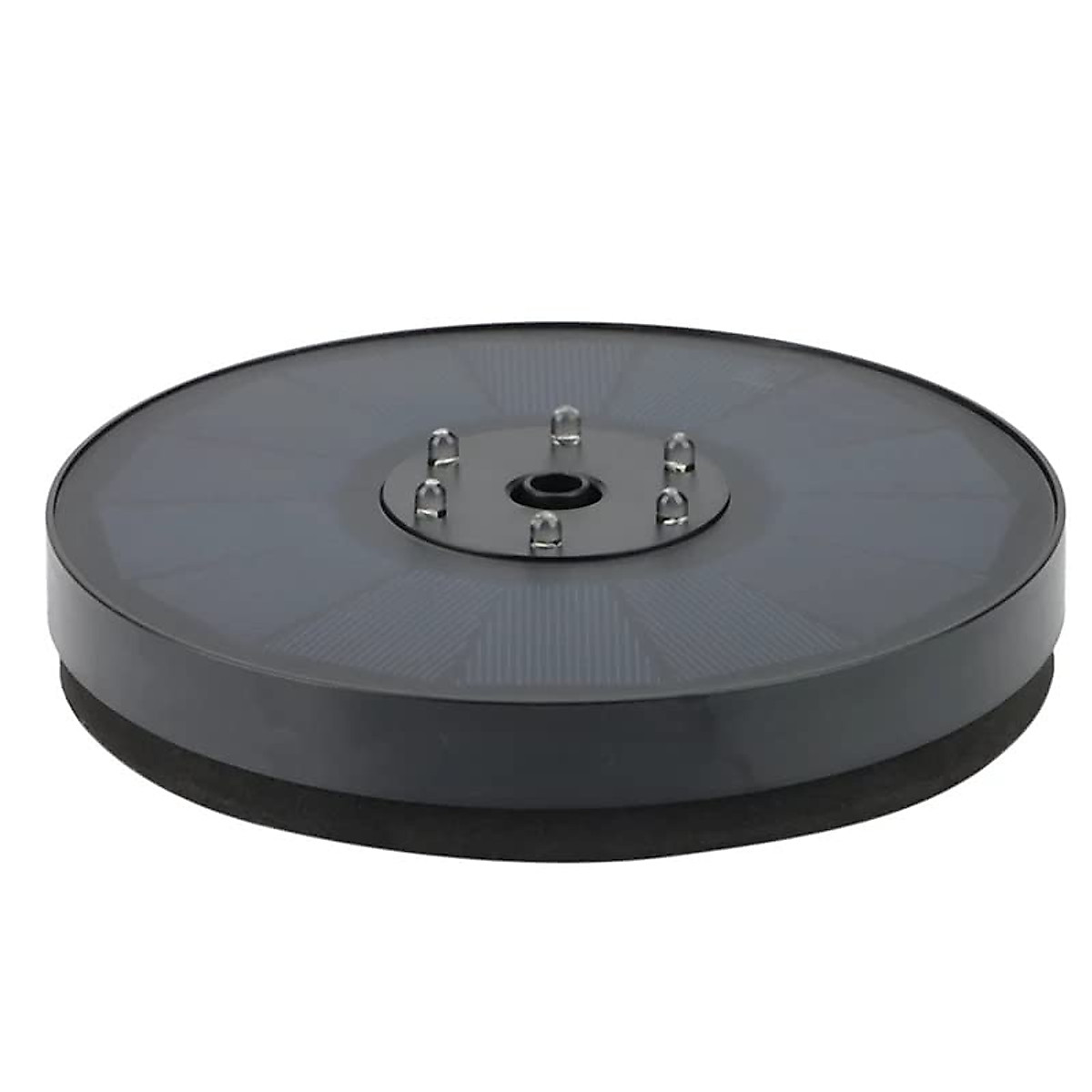 LUKEO Floating Solar Fountain Garden Water Fountain Colorful LED Lights Solar Panel Powered Fountain Pond Pools Garden