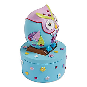 Wobbly Jelly - 'Woodland Owl' Kids Baby Teeth Keepsake – Ceramic Tooth Fairy Tooth Box for Children