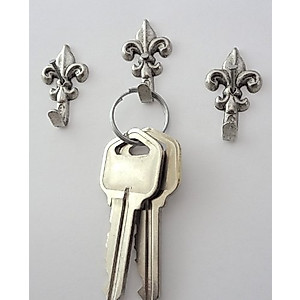 Norma Jean Designs Dragonfly Decorative Metal Hooks, Small, Silver