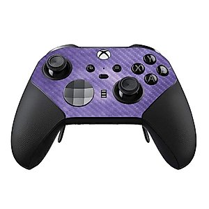 MightySkins Carbon Fiber Skin Compatible with Xbox Elite Series 2 Controller - Purple Airbrush | Protective, Durable Textured Carbon Fiber Finish | Easy to Apply | Made in The USA