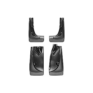 WeatherTech Custom No Drill Splash Guard MudFlaps for Jeep Cherokee - Front & Rear Set (110064-120064), Black