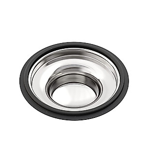 Kitchen Sink Stopper, 3-1/2 inch Universal Sink Plug Cover for Garbage Disposal Flange Drain - Stainless Steel Polished