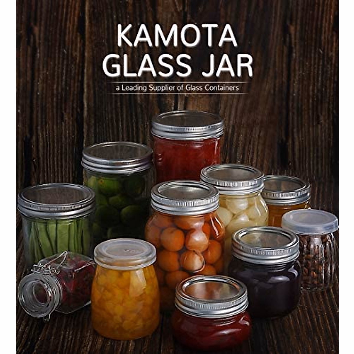 KAMOTA Mason Jars 16oz, 12 Pack Glass Canning Jars With Regular Lids and Bands, Ideal for Jam, Honey, Wedding Favors, Shower Favors, DIY Spice Jars, 12 PACK, 20 Whiteboard Labels Included…