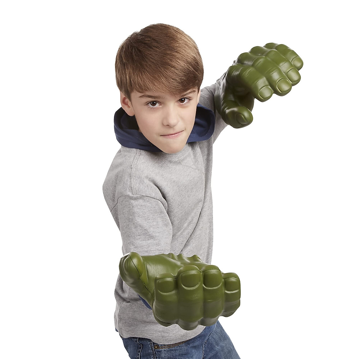 Marvel Avengers Hulk Roleplay Toy, Includes 2 Gamma Grip Fists, Design Inspired by Marvel Comics, for Kids Ages 4 and Up (Amazon Exclusive)