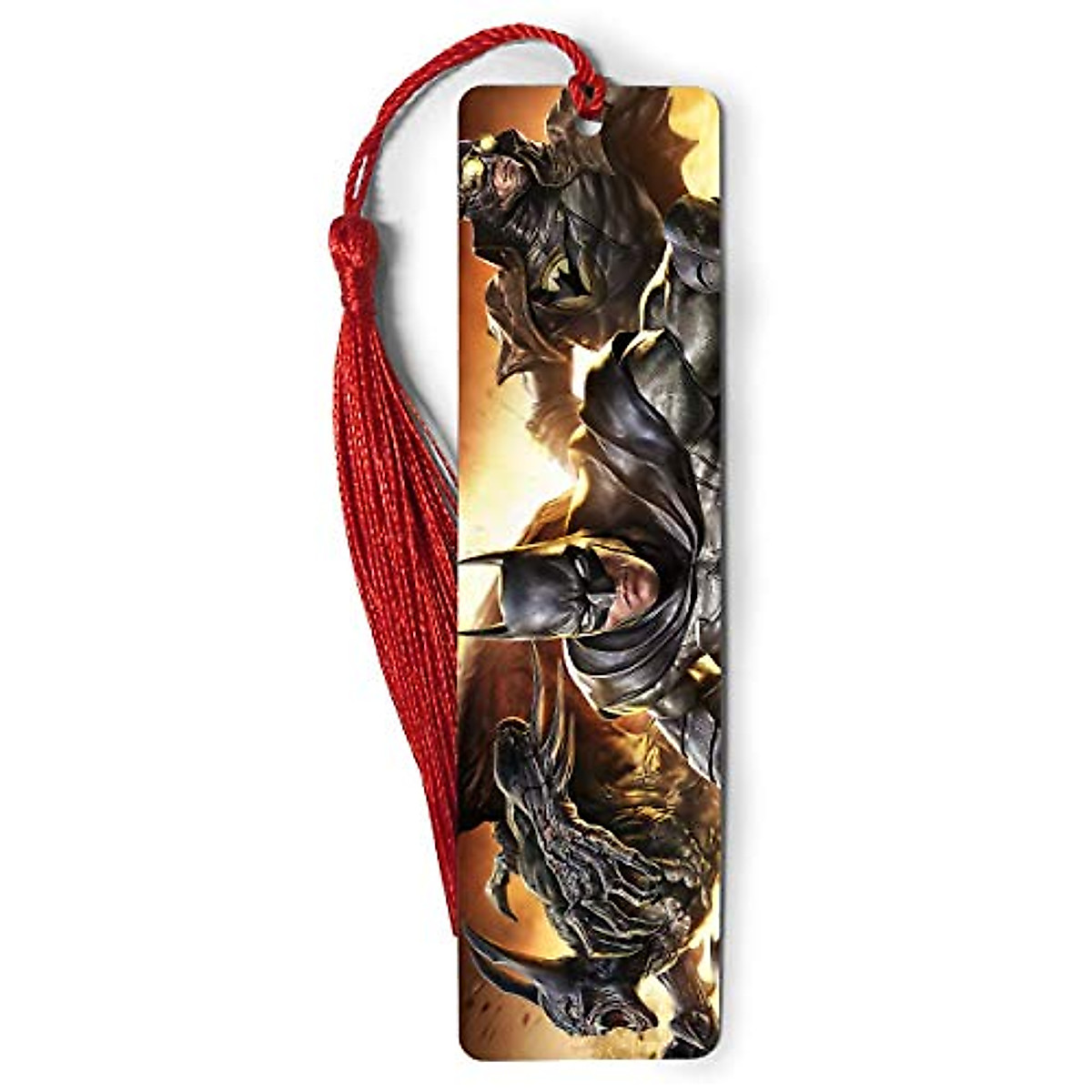 Bookmarks Metal Ruler Batman Bookography Measure Tassels Bookworm for Book Markers Lovers Reading Notebook Bookmark Bibliophile Gift