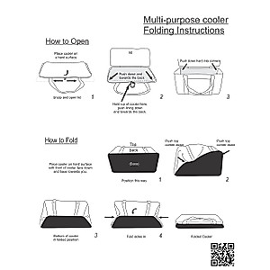 Picnic at Ascot 64 Can Capacity Semi Rigid Collapsible Leakproof Cooler- Designed & Quality Approved in the USA