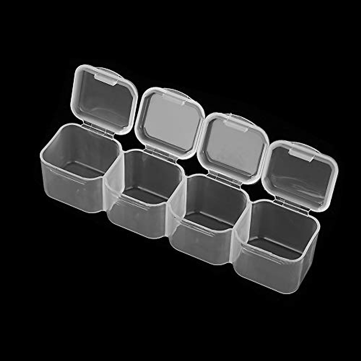 Yosoo Plastic Storage Box, 56 Slots Jewelry Organizer Box Nail Art Accessory Rhinestone Fishing Hook Small Accessories Container