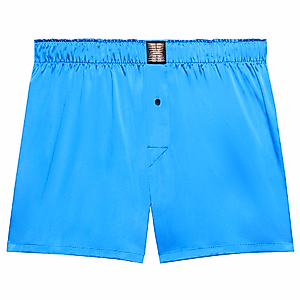 Savage X, Men's Satin Boxers, French Blue, M