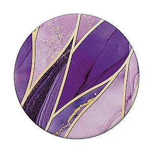 Purple Stripe Illustration Pattern Phone Popper PopSockets Standard PopGrip