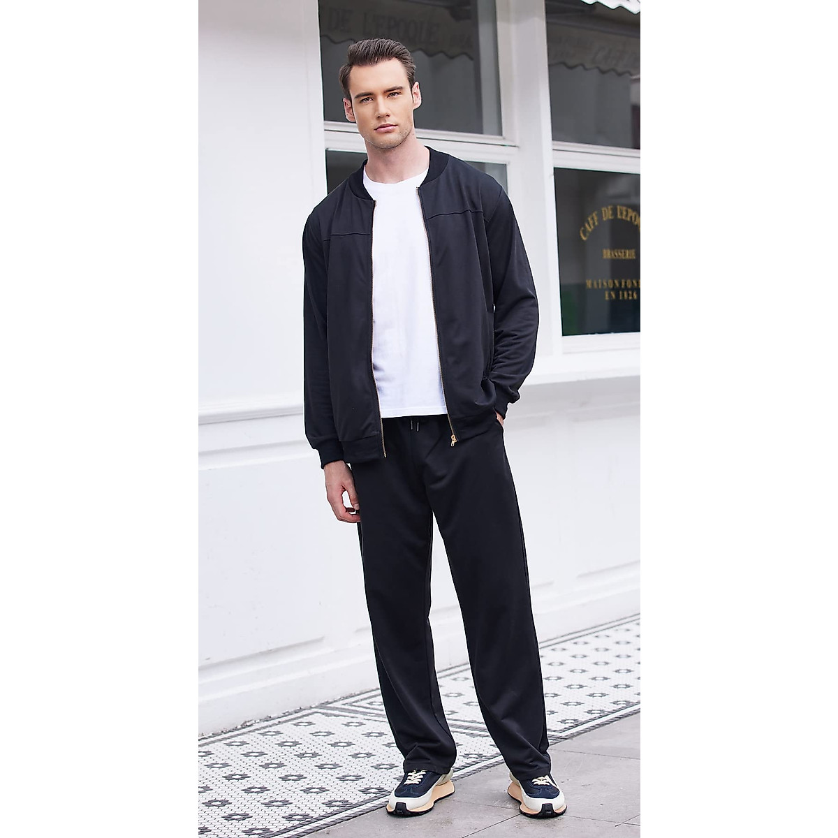 COOFANDY Men's Tracksuit Athletic Full Zip Casual Sports Jogging Gym Sweatsuit