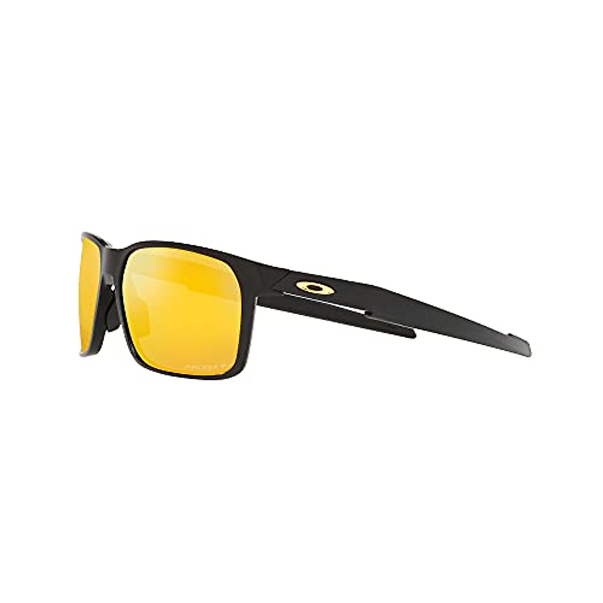 Oakley Men's OO9460 Portal X Rectangular Sunglasses, Polished Black/Prizm 24K Polarized, 59 mm
