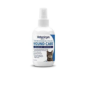Vetericyn Plus Cat Wound Care Spray | Feline Healing Aid and Skin Repair for Wounds, Sores, and Abrasions, Provides Itch Relief for Cats Irritated Skin. 3 ounces