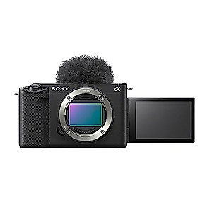 Sony Alpha ZV-E1 Full-Frame Mirrorless Vlog Camera with 50mm Lens (ILCZV-E1/B, Black) Bundle (7 Items)