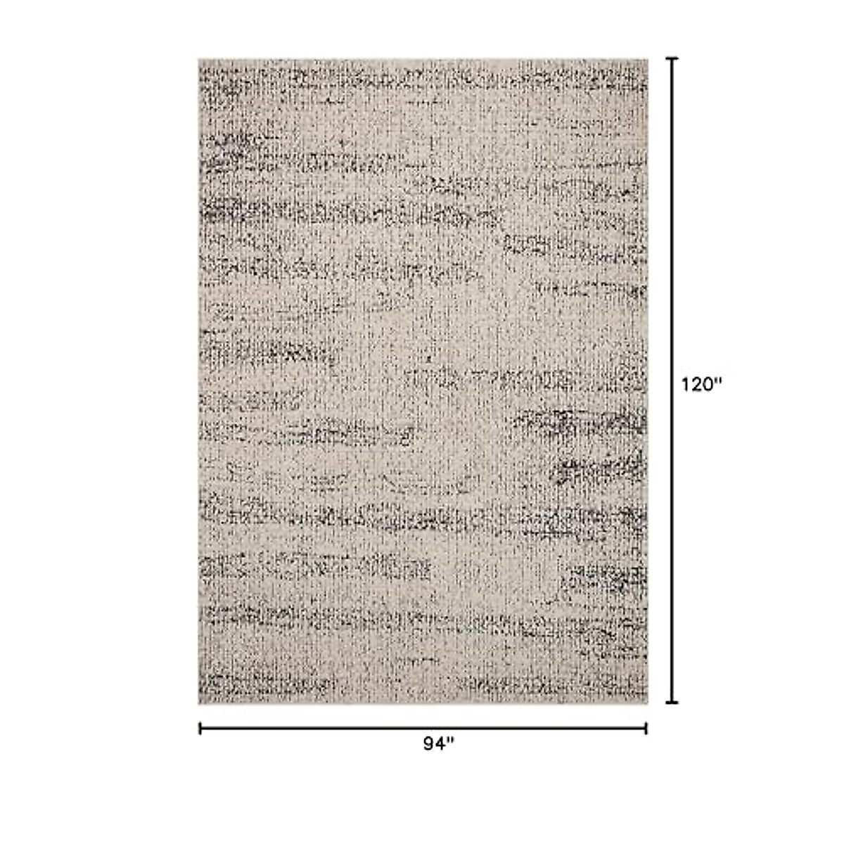Loloi II Darby Collection DAR-02 Oatmeal/Charcoal 7'-10" x 10' Area Rug