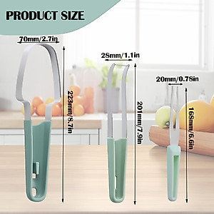 FMOYSIEN Watermelon Cutter Slicer Tool,3-in-1 Stainless Steel Watermelon Cutter Watermelon Popsicle Cutter Watermelon Fork Fruit Cutting Tool for Kitchen Utility Gadgets