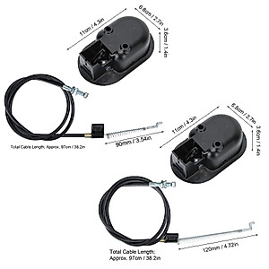 BORDSTRACT Sofa Chair Couch Release Lever, Plastic Recliner Replacement Parts with Cable Pull Recliner Handle(90mm)