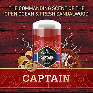Old Spice Deodorant for Men, Captain Scent, Red Collection, 3.0 Ounce (Pack of 12)