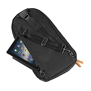 Chef Knife Bag for Men & Women with Leather & Nylon, Best for Carrying Knives, Kitchen Tools, Cookbooks & Tablets, Roundsman M(sqd)