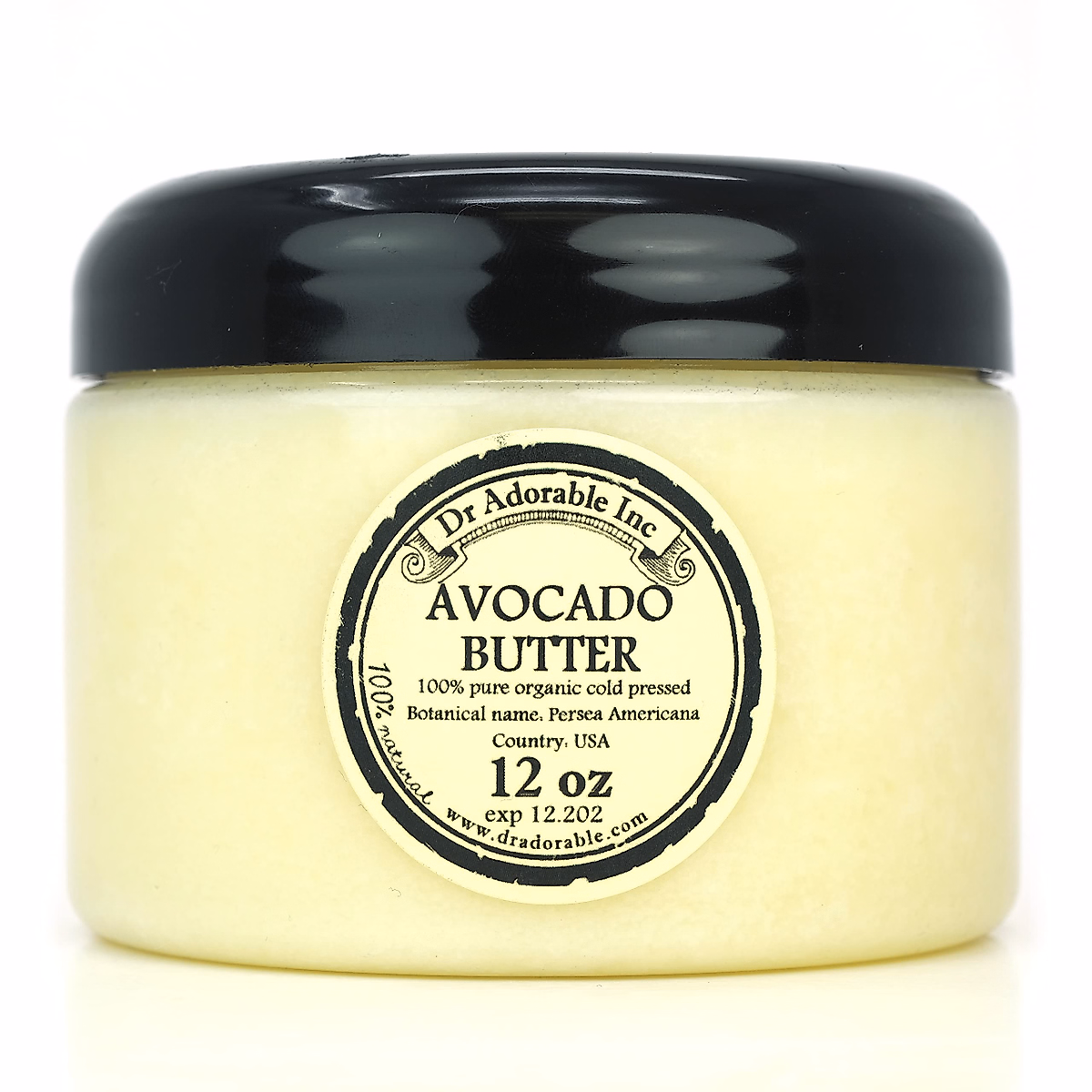 Dr Adorable - 12 oz - Avocado Butter - Refined Pure Natural Organic Raw