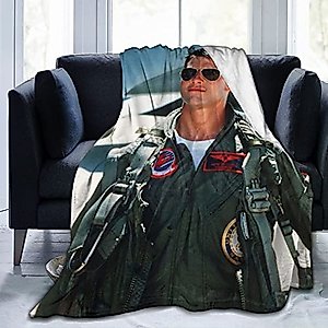 Comfortable Ultra-Soft Micro Fleece Blanket,Tom Cruise Fleece Blankets for Sofa Bed Travel 80"X60"