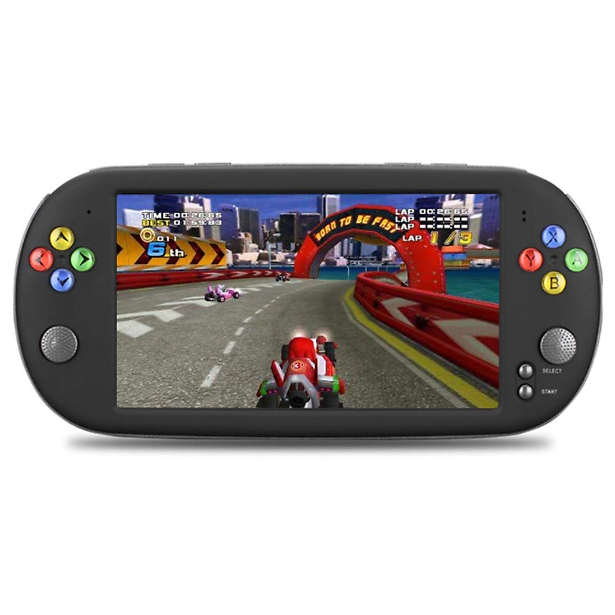N / C Electronic Entertainment 7-inch Color Screen Multi-Function Game Console-Dual Joystick, Picture Browsing, Music Appreciation, e-Book Reading, Dictionary and Photos
