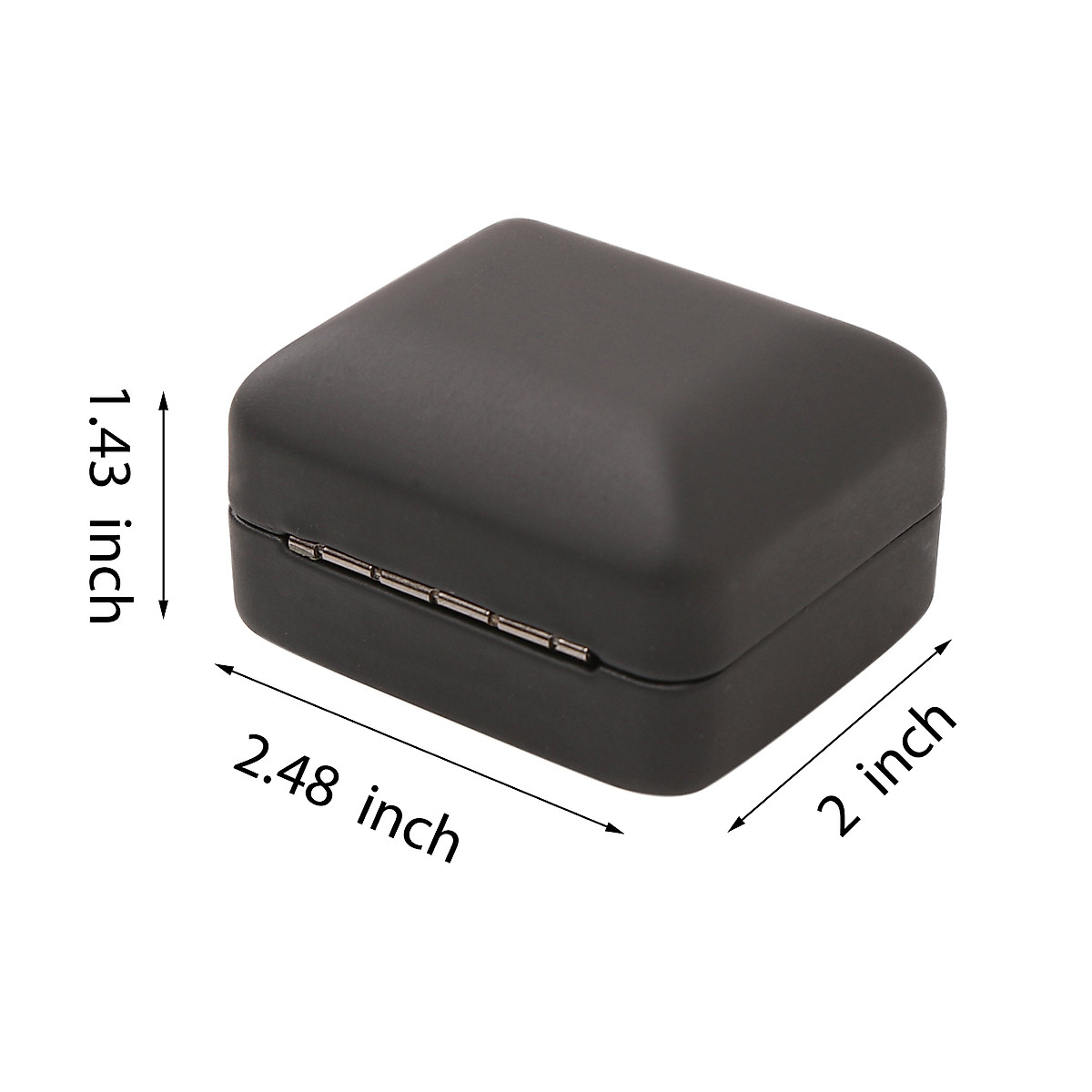 Omeet Mini size Metal glossy with LED Jewelry Gift Box - Easy to fit into your pocket or handbag