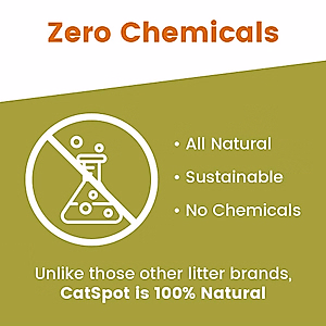 CatSpot Non-Clumping Litter: Coconut Cat Litter, All-Natural, 100% Organic, Biodegradable, Lightweight & Dust-Free (Non-Clumping, 2 Bags)