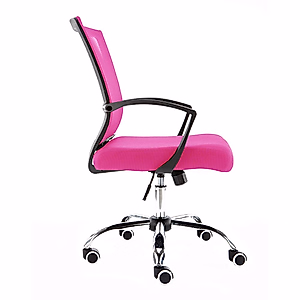 Modern Home ZUNA-BKPINK Office Chair, Black/Pink