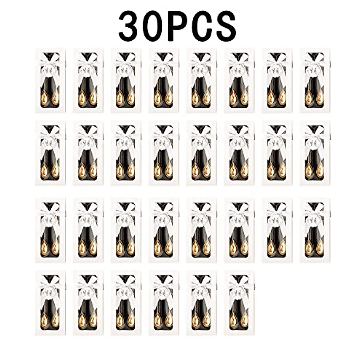 60Pieces(30 Packs) Crown Tea Spoons for Wedding Favors,Bridal Shower or Baby Shower Favors, Dringk Spoon Gifts or Souvenirs for Guests Bulk