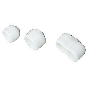 Organized Living freedomRail End Caps for Ventilated Shelves - White