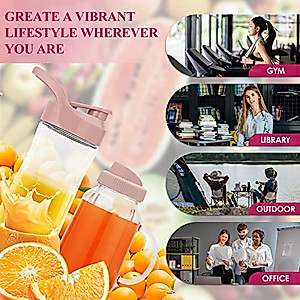 Smoothie Bullet Blender with 6 Sharp Blades, Personal Mini Blender for Shakes and Smoothies with 3 Adjustable Speeds, Blender for Kitchen with blending and grinding, BPA-free 3 Travel Cup & 27oz Mason Cup