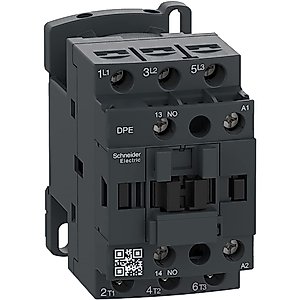 Square D by Schneider Electric DPE18G7 Easy TeSys IEC HVAC & AC Contactor 7.5HP 480V 120VAC Coil, DIN-Rail Mount/Screw Fixing, 1/2HP 115V-Ph, 2HP 230V-1Ph, 3HP 200-230, 7.5HP 460V