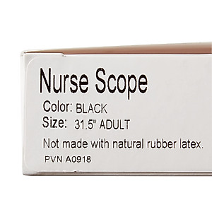 McKesson Stethoscope, Lightweight, Single Head, Diaphragm Only, Adjustable Binaurals, Black, 21 in, 1 Count