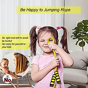 Ponydash Jump Rope, Jump Ropes for Kids, 2 Pack Kids Jump Rope Lightweight &Adjustable &Durable jumping rope for Fitness-Speed Jump Rope for Women Men Youth, Foam Grips Handles for, Workout