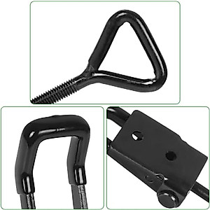 6Pack Adjustable Toggle Latch Clamp 550 lbs Holding Capacity Toggle Latch Hasp Clamp GH-4002 Quick Release Pull Latch Black Metal Draw Latch for Door, Box Case Trunk, Smoker Door, Jig