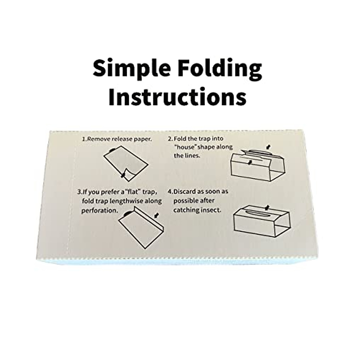 Bug Shield Sticky Glue Traps 72 Glue Boards, All Types of Incets, Spiders, Cockroaches, Ants, Cave Crickets, and More. Professional Strength Glue.