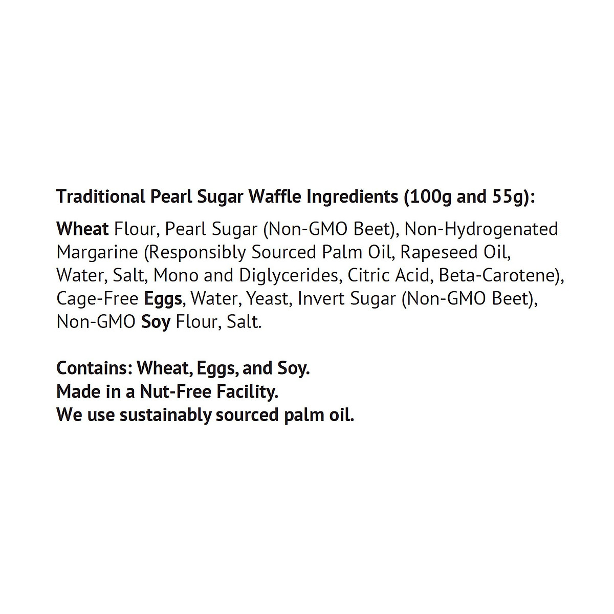 Authentic Imported Pearl Sugar Belgian Waffles (Traditional, [15x] 100g Waffles)