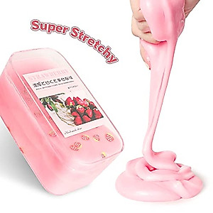 XILYPELY Butter Slime 3 Pack Clear Crystal Putty Slime Kit for Girls, DIY Sensory Stress Relief Toys, Soft Non-Sticky and Glossy Crunchy Bubble Slime Supplies, Surprise Birthday Party Favors