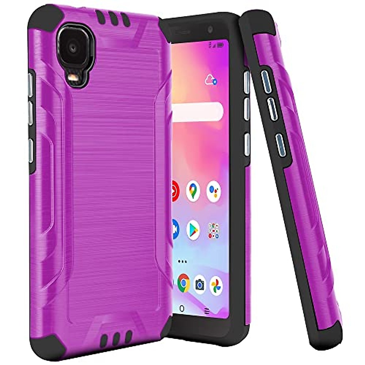 HRWireless Compatible for TCL A3 A509DL Phone Case 5.5" (Not for X Version), TCL A3 Case with Premium Original Minimalistic Design for Shock Absorption, Accidental Drop, Scratche, Hybrid Unisex Cover