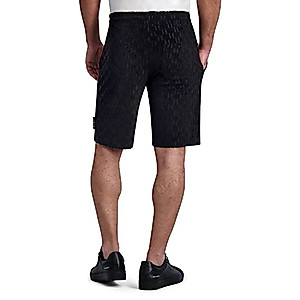 Karl Lagerfeld Paris Men's Casual French Terry Short, Black, XX-Large